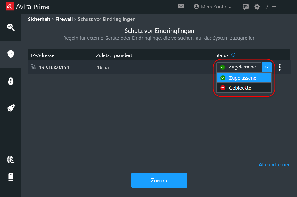 Verwalten Sie die Firewall in der Avira Security – Offizieller Avira ...